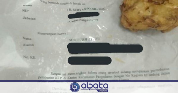 Viral Dokumen Penting Eks Menteri Susi Jadi Bungkus Gorengan