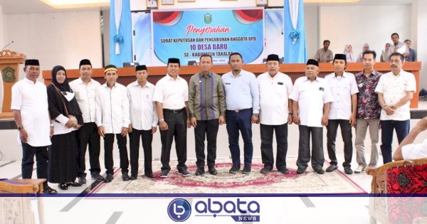Resmi Dilantik, Bupati Takalar Minta BPD 10 Desa Baru Kawal Pilkades Serentak 2022