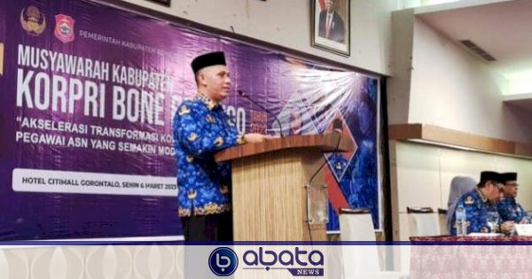 Muskab Korpri Bone Bolango, Rifli Katili Tekankan 4 Peran Strategis Anggota