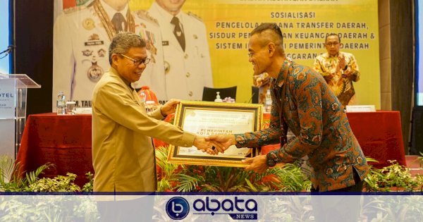 Kemenkeu Beri Penghargaan Pemda Berkinerja Terbaik ke Taufan Pawe