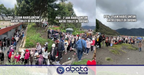 Viral Pengunjung Gunung Bromo Antre ke Toilet Hingga 2 Jam Saat Libur Panjang